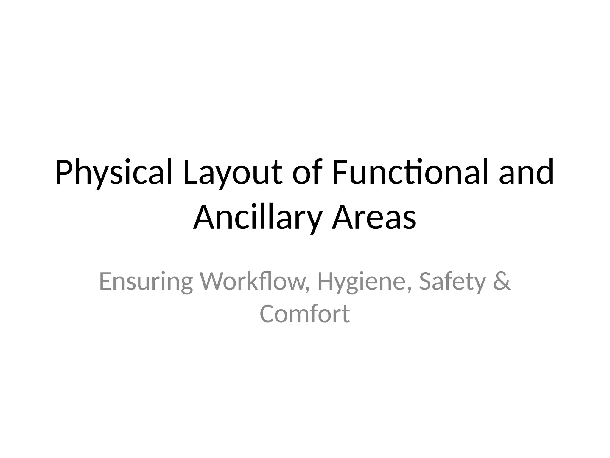 FnB Layout notes for 3 year students hotel | PPT