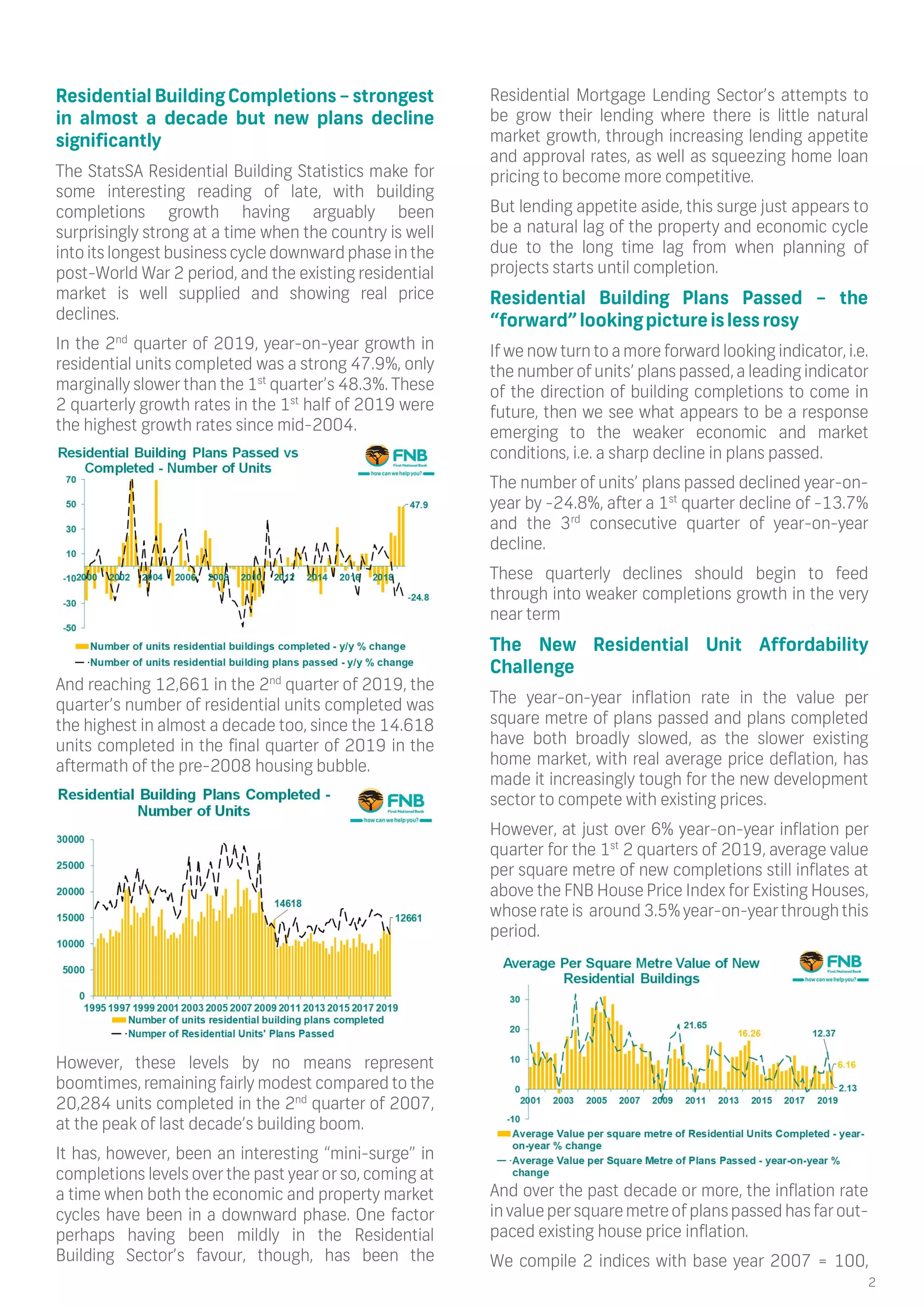 FNB Residential Building Stats_Q2 2019 | PDF