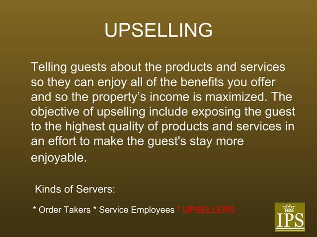 Fnb Training Service & Upselling | PPS | Bars & Restaurants | Attractions
