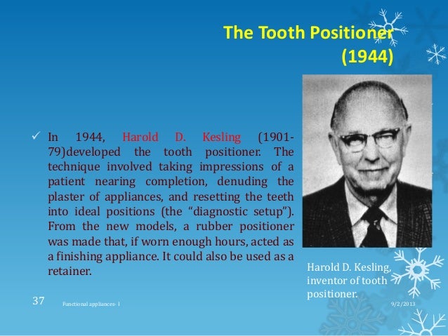 Evolution of Functional Appliances