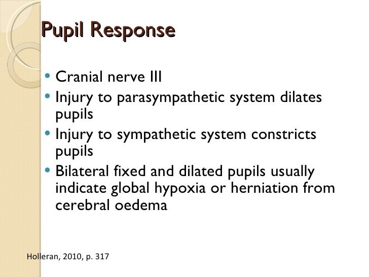 Cranial nerve causing fixed dilated pupil - Qasmacro
