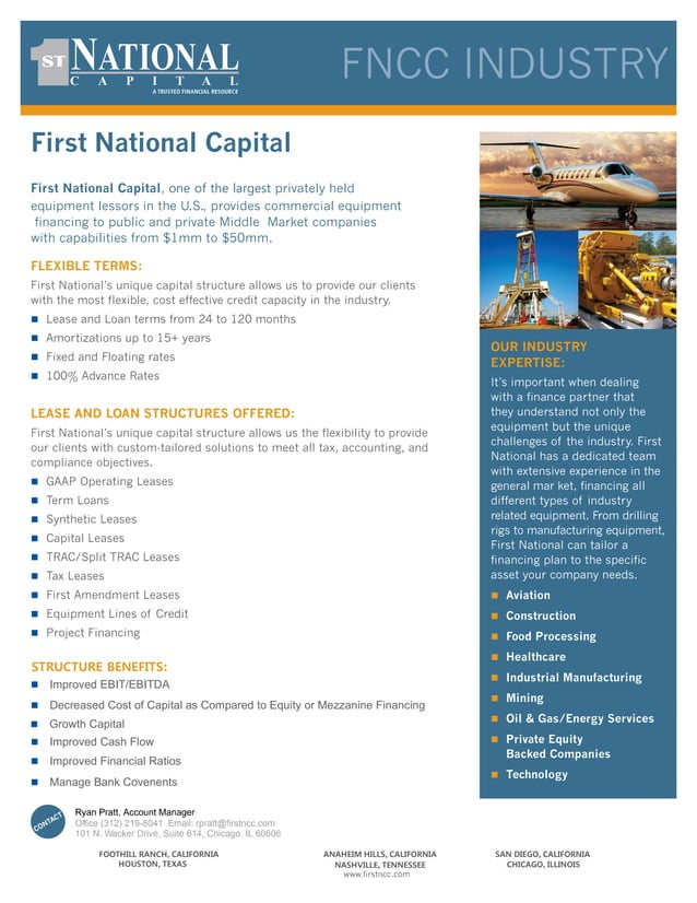 First National Capital Industry Specialties | PDF | Business Accounting ...