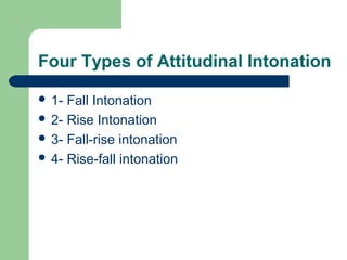 Functions of Intonation | PPT