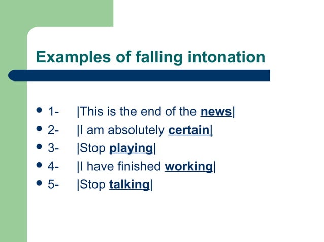 Functions of Intonation | PPT