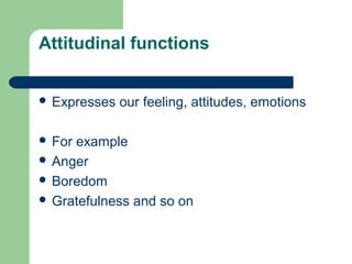 Functions of Intonation | PPT