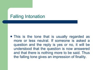 Fnctions Of Intonation | PPT