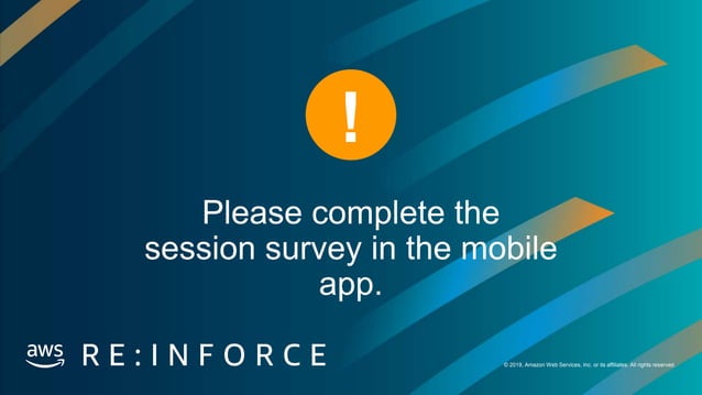 AWS re:Inforce 2019 Builders session: Simplify and secure your network architecture at scale.pptx
