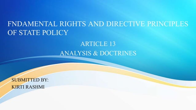 Article 13: Fundamental Rights | PPTX | Marriage and Civil Unions ...