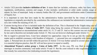 Article 13: Fundamental Rights | PPTX