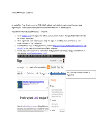 FND COMP Project Guidelines | PDF | Web Design and HTML | Internet