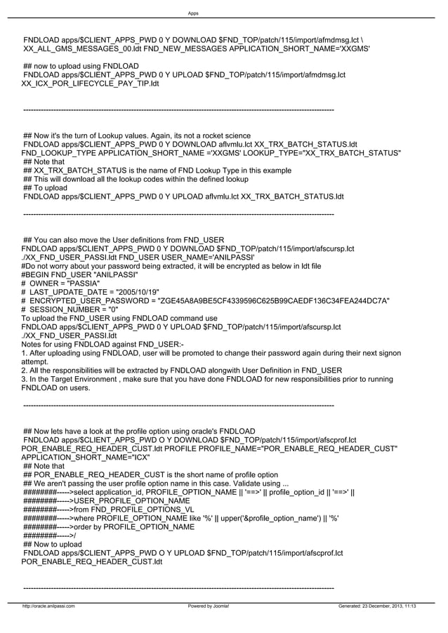 Fndload Commands Pdf