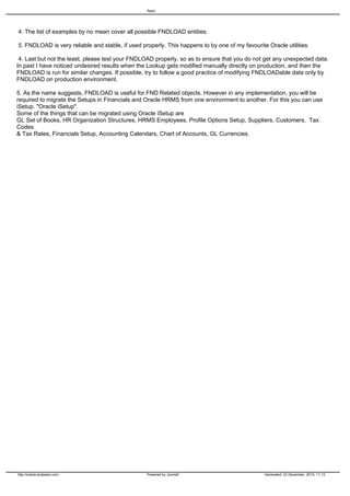 Fndload commands | PDF