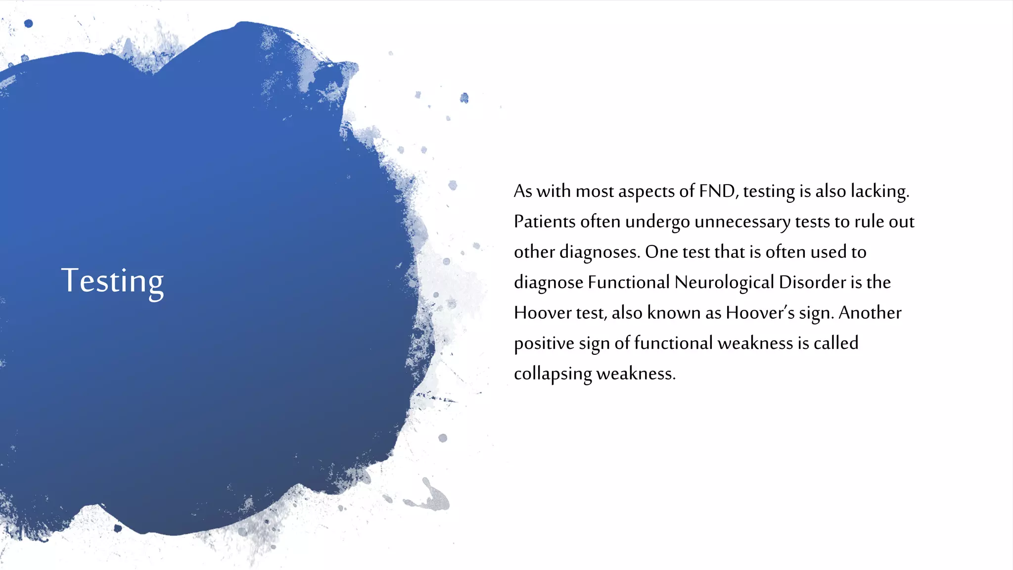 Tests for Functional Neurological Disorder | PPTX