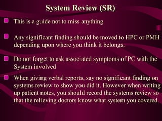 History taking in Medicine | PPT