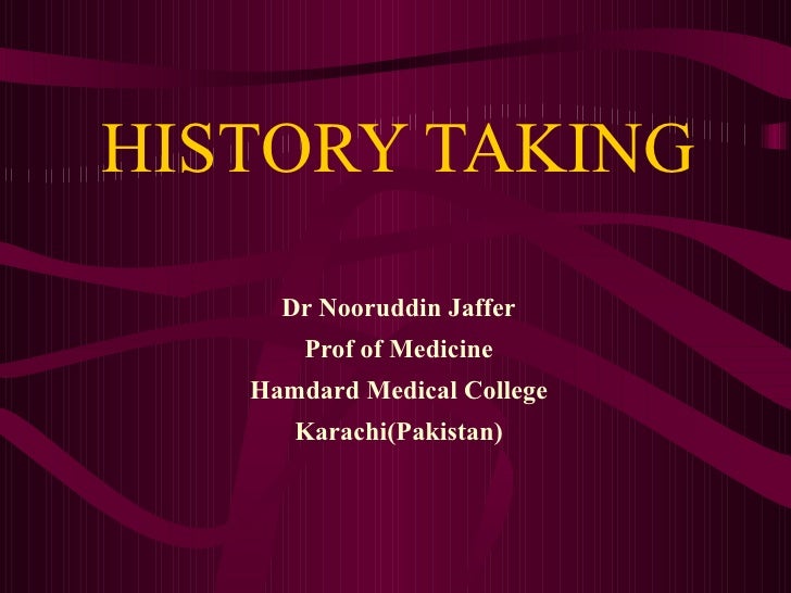 History Taking In Medicine history-taking-in-medicine