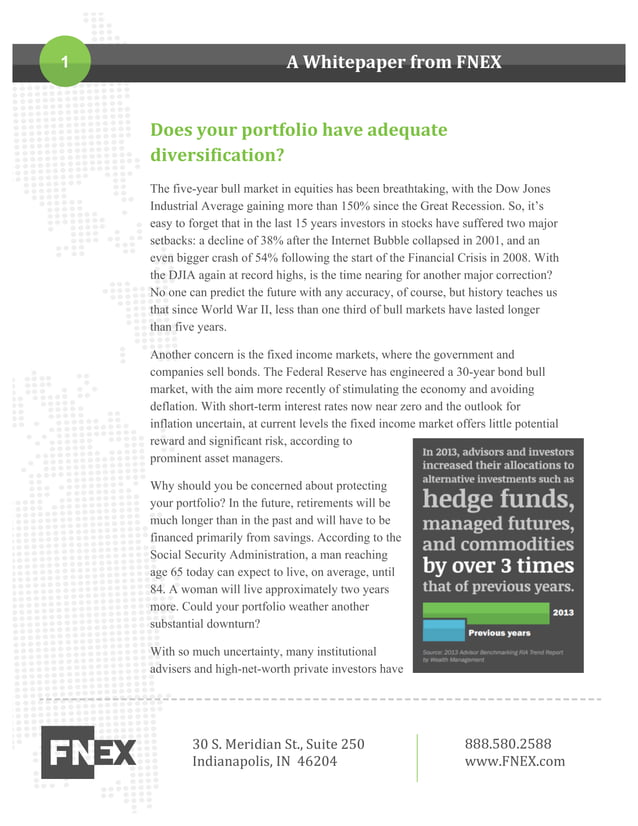 FNEX - Alternatives & Private Investments on the Rise... | PDF