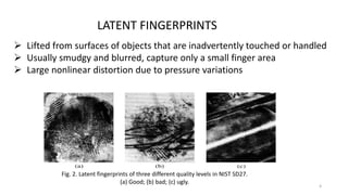Latent Fingerprint Matching using Descriptor Based Hough Tranform | PPT