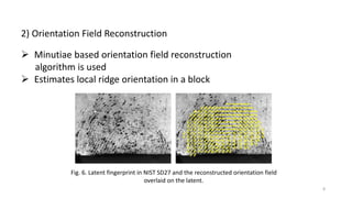Latent Fingerprint Matching using Descriptor Based Hough Tranform | PPT