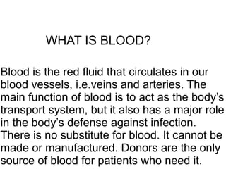 ppt on blood donation | ODP