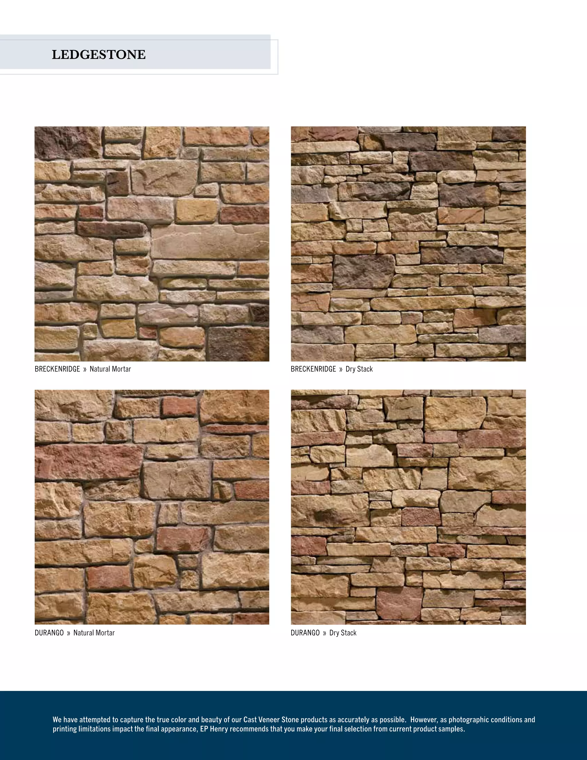Cast Veneer Stone Catalog | PDF
