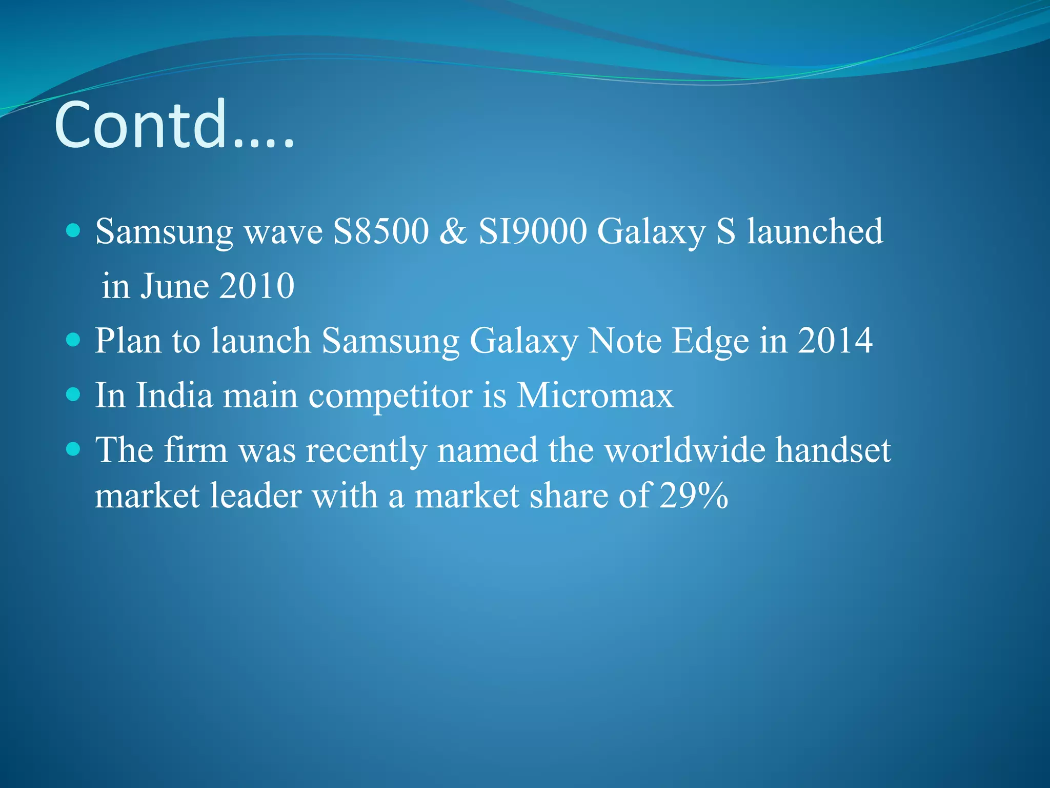 Samsung Company Presentation | PPTX