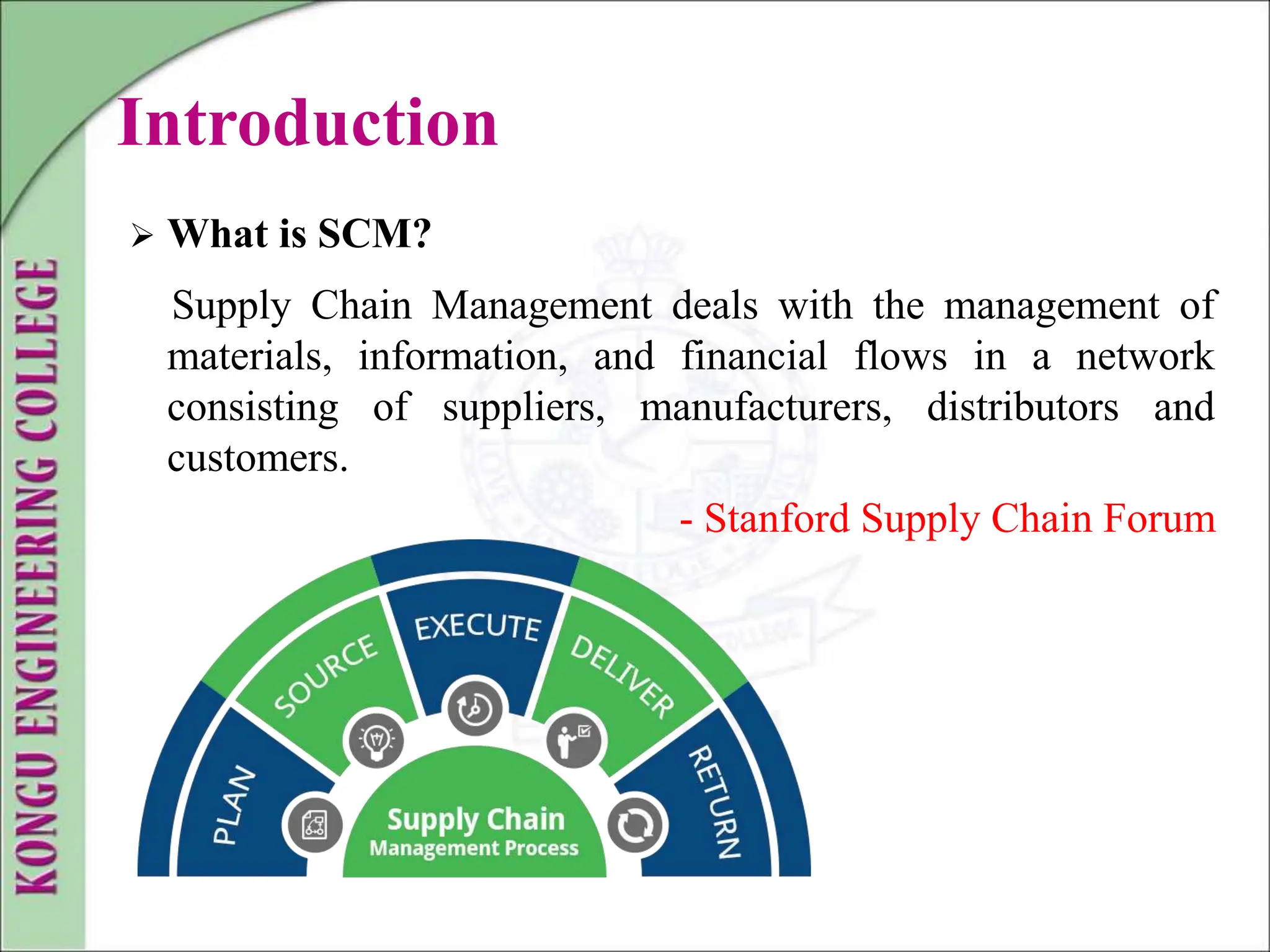 supply chain management in civil engineering | PPTX
