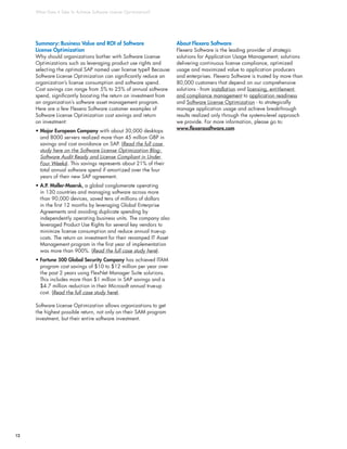 What Does it Take to Achieve Software License Optimization? | PDF