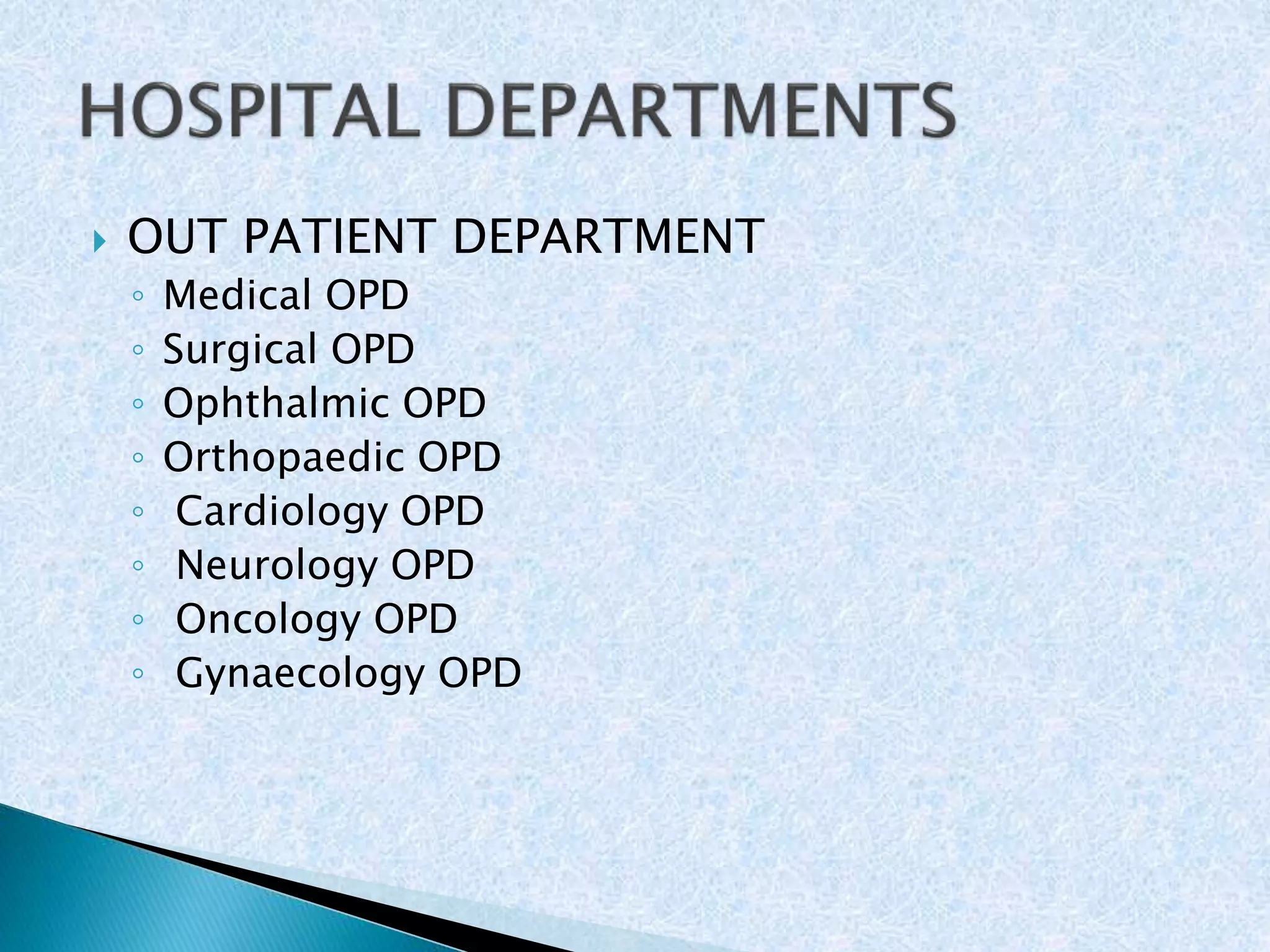 Functions of hospital | PPTX