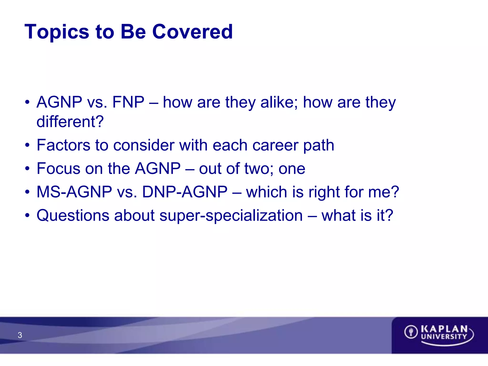 AGNP or FNP: How to Choose? | PPTX