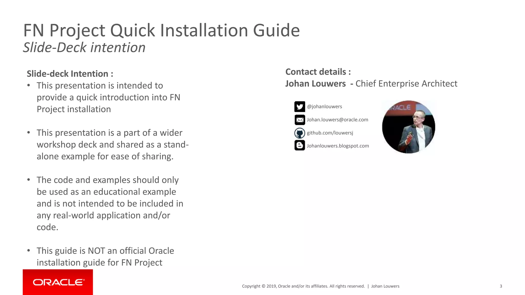 Fn project quick installation guide | PPT