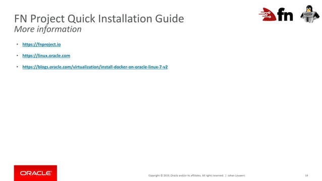 Fn project quick installation guide | PPT
