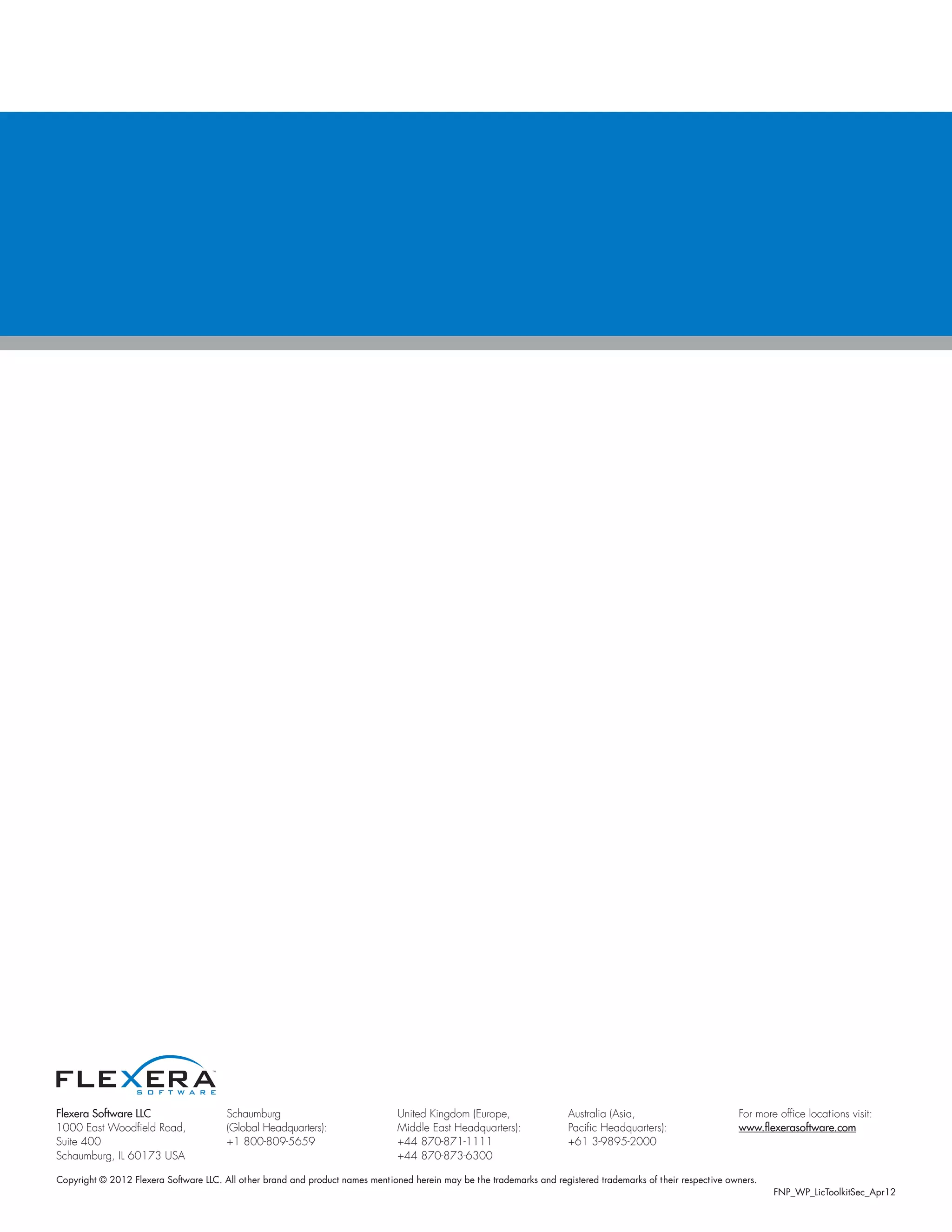 FlexNet Publisher Licensing Security | PDF | Operating Systems | Computer Software and Applications