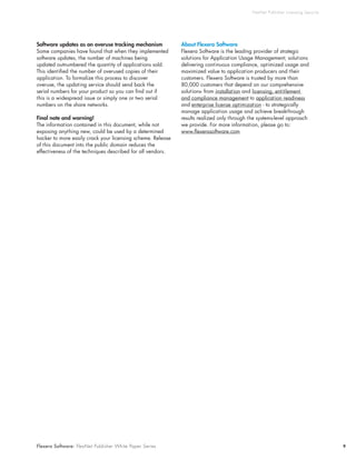 FlexNet Publisher Licensing Security | PDF | Operating Systems ...