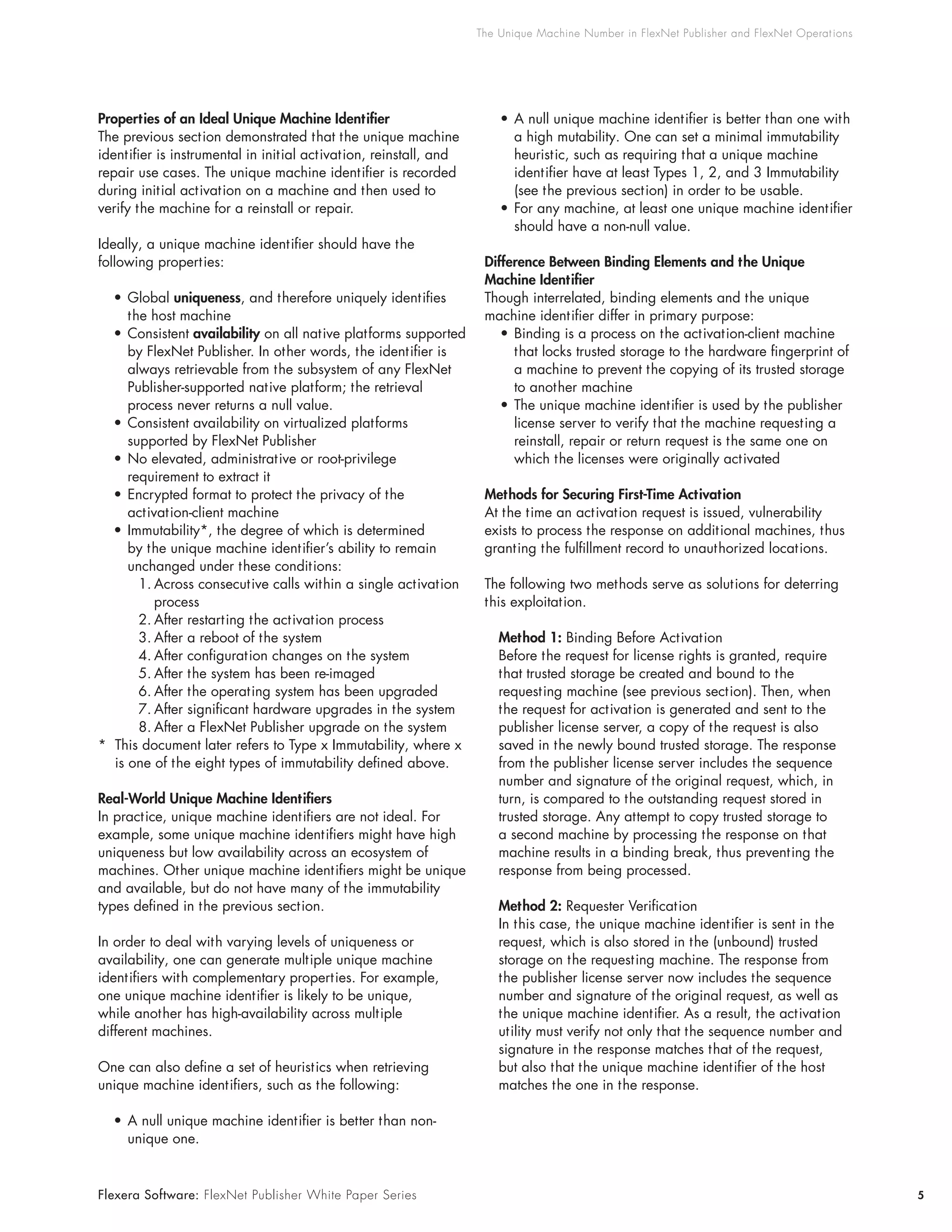 The Unique Machine Number in FlexNet Publisher and FlexNet Operations | PDF