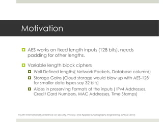 FNR : Arbitrary length small domain block cipher proposal | PDF