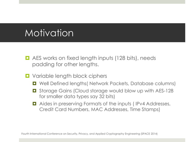 Fnr Arbitrary Length Small Domain Block Cipher Proposal Pdf Programming Languages Computing