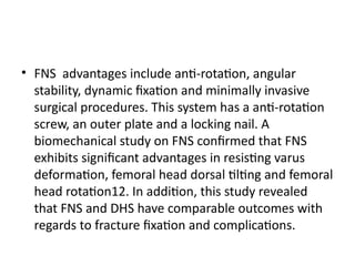 FFEMORAL NECK SYSTEM IN NECK FEMUR FRACTURES | PPTX