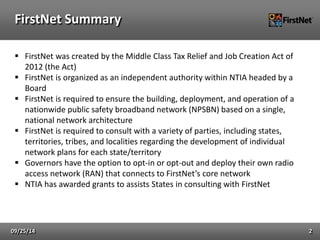 FirstNet Statutory Overview | PPT