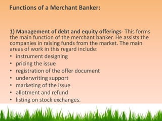 process of floating of ipo and role of merchant banker | PPTX