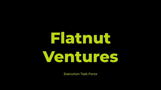 Execution Task Force - Building and Marketing Digital Products | PPT