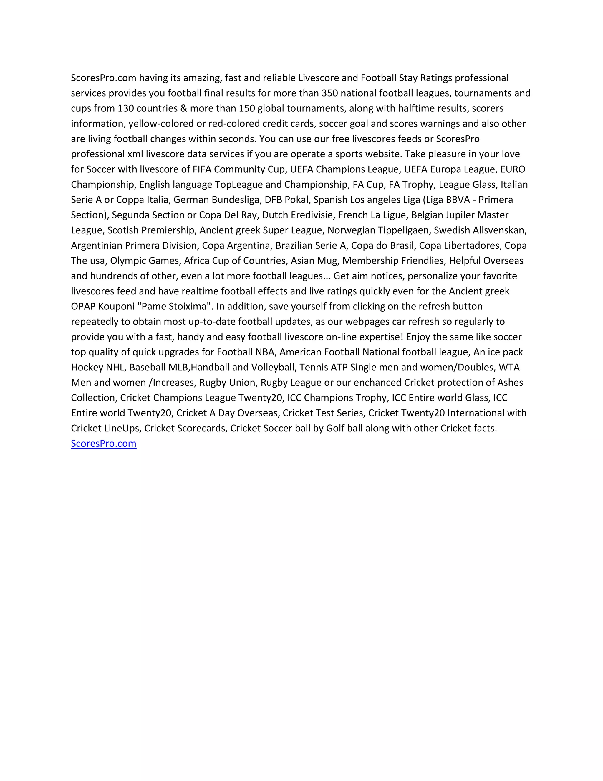 ScoresPro.com