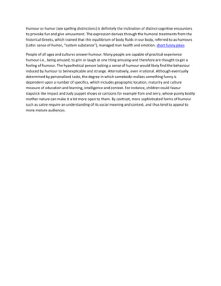 funny videos | PDF | Comedy | Genres