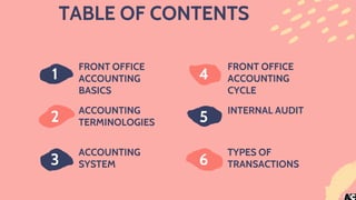 Front Office Accounting | PPTX