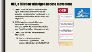 eLearning and Open Educational Resources (OER) | PPTX