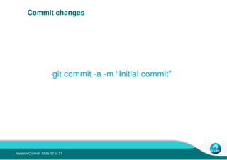 Version Control in Bioinformatics: Our Experience Using Git | PDF | Computing | Technology ...