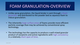 Foam Granulation Technology | PPT
