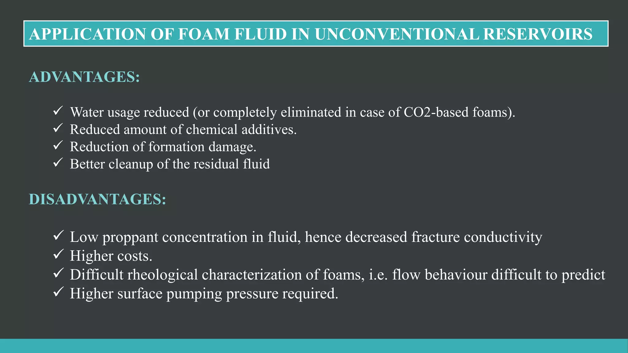 Foam drilling technology and methodology in Conventional and ...