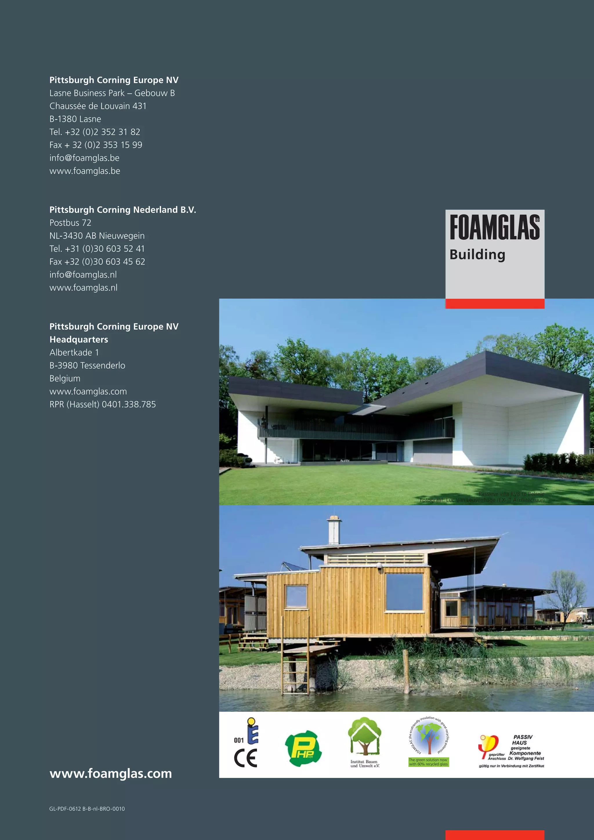 Foamglas - Een passiefhuis bouwen met Foamglas | PDF