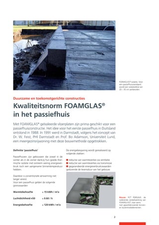 Foamglas - Een passiefhuis bouwen met Foamglas | PDF