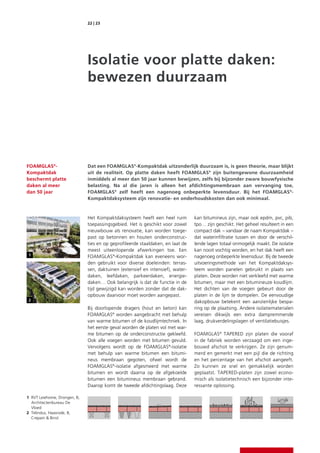Foamglas - Hoogwaardige thermische isolatiesystemen voor de hele bouwschil | PDF